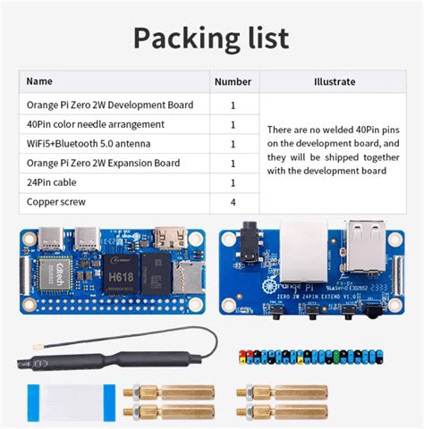 Bulk 250 X Orange Pi Zero 2w 4gexpansion Boardddr4 Allwinner H618