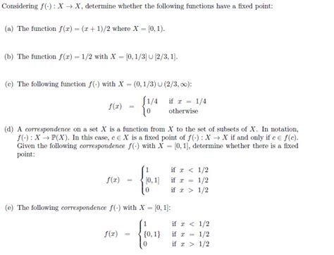Solved Considering F X X Determine Whether The Following Chegg Com
