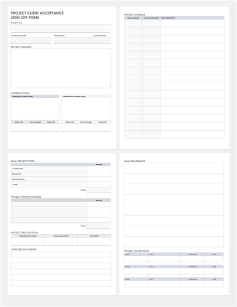 Project Sign Off Template