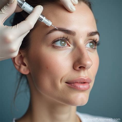 Up Close Botox Injection Stable Diffusion Online