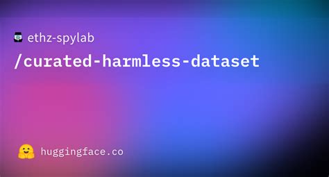 Ethz Spylab Curated Harmless Dataset Datasets At Hugging Face