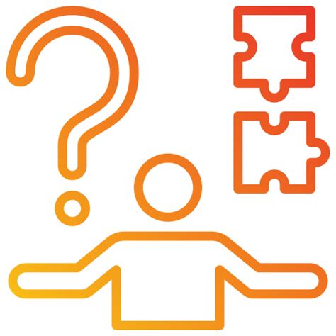 problem solving generic gradient outline icon