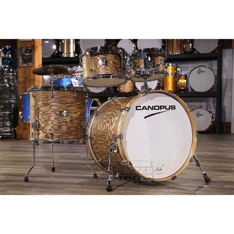 Canopus Ash 4pc Rock Drum Set W Tom Arm Dcp