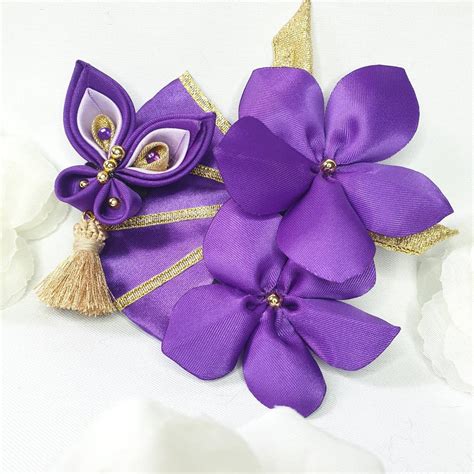 Raiden Ei Inspired Hair Clip Genshin Raiden Shogun Etsy