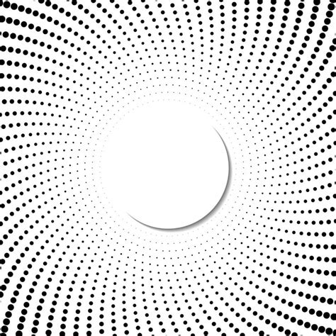 Premium Vector Centered Circle Space Dotted Gradient Black Ink Dot On