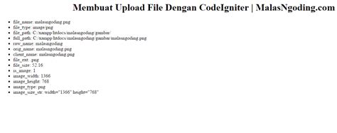 membuat upload file dengan codeigniter malas ngoding