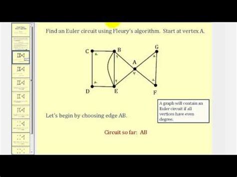 Euler Circuits And Euler Paths