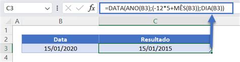 Adicionar Ou Subtrair Anos A Uma Data No Excel E No Google Planilhas Automate Excel