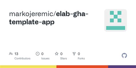 Github Markojeremicelab Gha Template App