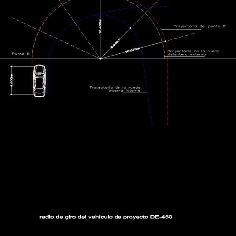 Turning Radius Of Conventional Vehicle D DWG Block For AutoCAD Designs CAD