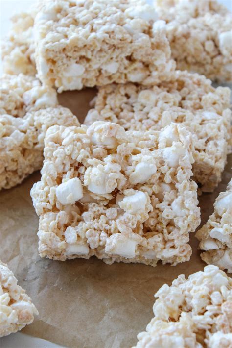 Marshmallow Rice Krispie Treats Baking You Happier