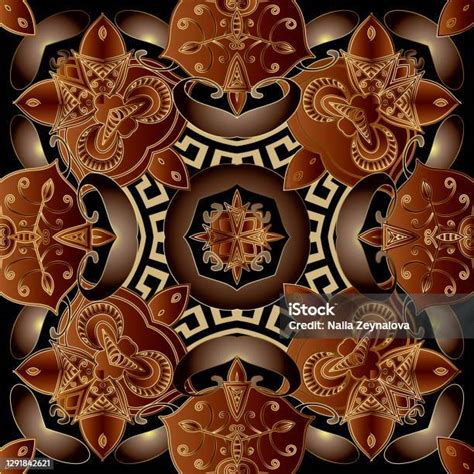 인도 민족 페이즐리 매끄러운 패턴 럭셔리 장식 꽃 배경 부족 반복 장식 배경 화려한 현대 아름다운 그리스 장식 빈티지 골드 꽃 잎 라인 모양 0명에 대한 스톡 벡터 아트 및