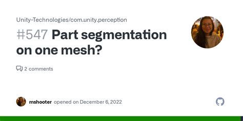 Part Segmentation On One Mesh · Issue 547 · Unity Technologiescom