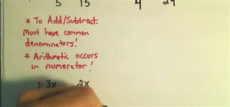 How To Add And Subtract Fractions With Different Denominators Math WonderHowTo