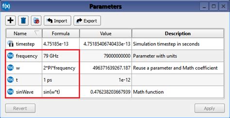 Parameters Window Xfdtd Remcom Support
