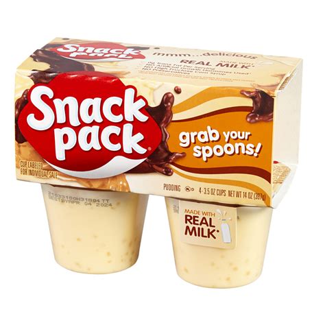Tapioca Pudding Snack Pack 35oz Conagra Foodservice