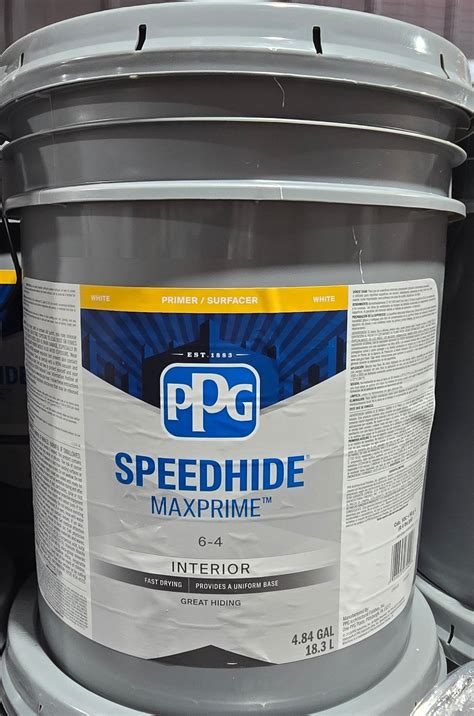 Ppg Speedhide Maxprime 5 Gal Base 1 Flat Interior Primer White Gallon