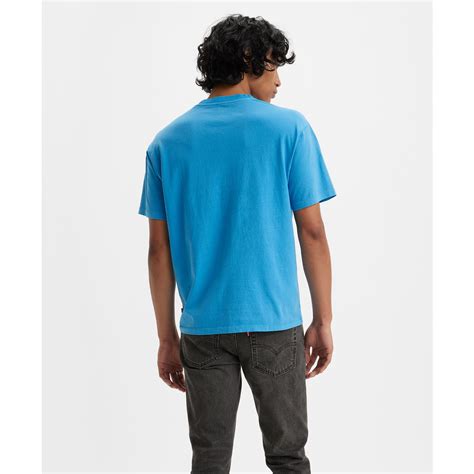 Ripley Polo Manga Corta AlgodÓn Hombre Levis Azul Red Tab Vintage Tee