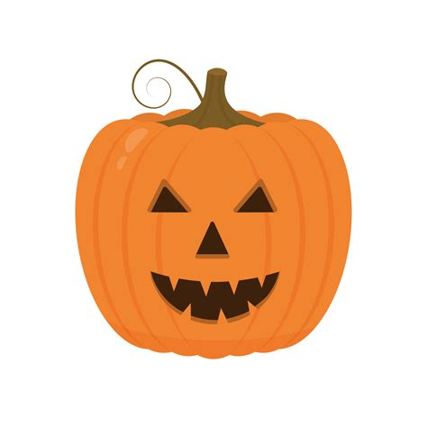 Laughing Halloween Pumpkin Icon Isolated On White Cute Cartoon Jack O Lantern Halloween Party