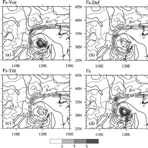 The Distribution Of Equivalent Potential Temperature Contour Units