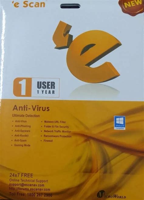 Escan Antivirus With Total Protection At Rs 500 Piece Computer Accessories In Contai Id