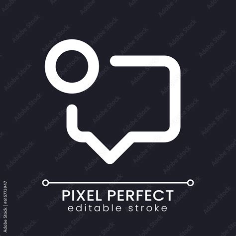 new message pixel perfect white linear ui icon for dark theme chat