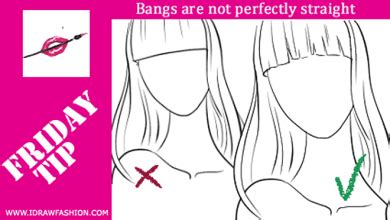 How To Draw Bangs I Draw Fashion