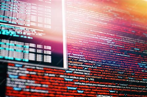 Premium Photo Css Javascript And Html Usage Monitor Closeup Of Function Source Code