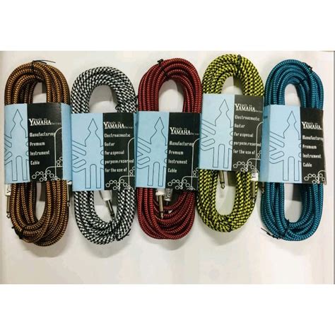 ∋yamaha Electric Bass Guitar Cord 6 Meter Assorted Color Shopee