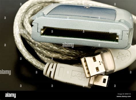Digital Camera Card Reader With Connectors And Cables Stock Photo Alamy
