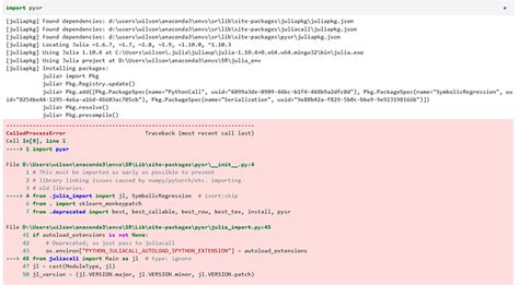 How To Install Pysr On Pythonwindows System New To Julia Julia