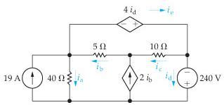 Solved Find The Value Of Ia Ib Ic Id Ie And Check Your Chegg