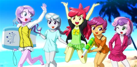 Uotapo Apple Bloom Diamond Tiara Diamond Tiara Equestria Girls Scootaloo Scootaloo