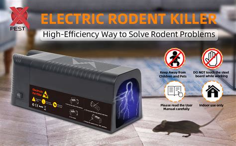 Amazon.com : X-Pest Electric Rat Trap,High-Voltage Electric Shock to Kill Mouse,Rat,and Other ...