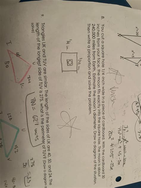 [grade 9 Geometry Honors Proving Triangle Similarity] R Homeworkhelp