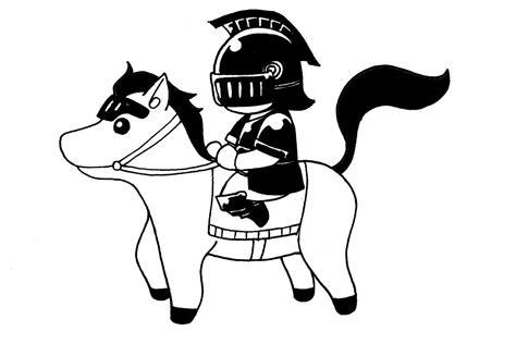 재밌고 쉬운 손그림 강좌 [간단한 손그림 그리기 강좌] 흑기사 편 언제나 당신만을 위하는 흑기사가