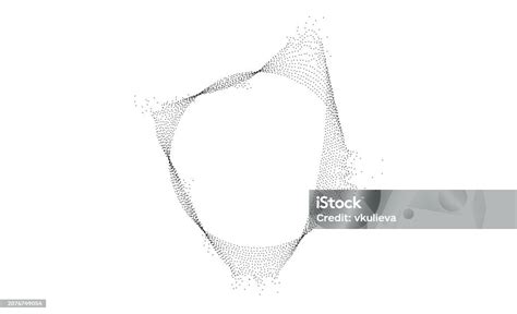 디졸브 효과가 있는 물결 모양의 점선 점액 붕괴 곡선 원 또는 링 노이즈 그레인이 있는 검은색 하프톤 질감 구체 둥근 그런지 입자 또는 얼룩 분산 도트 작업 벡터 3차원