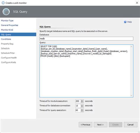sql server용 system center 관리 팩의 사용자 지정 데이터베이스 쿼리 기반 모니터 microsoft learn