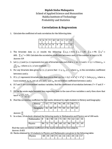ch 5 correlation and regression pdf variance regression analysis