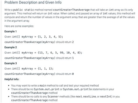 Solved Problem Description And Given Info Write A Public Chegg Com