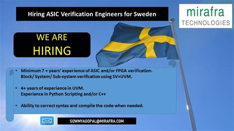 Sweden Opportunity For Asic Verification