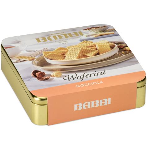 1050109 Waferini Tin Vanilla And Hazelnut Cream Filled Wafers — Bandr Classics
