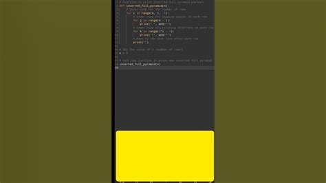 Inverted Pyramid Python Program Inverted Pythonprogramming