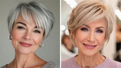 Pixie Com Franja Lateral Em Mulheres De 60 Anos Real E Simples