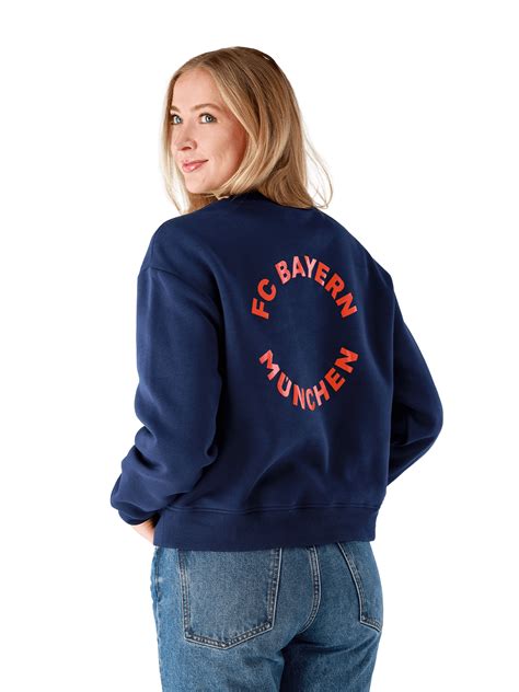 Femmes Pull Classique Navy Fc Bayern Munich Boutique