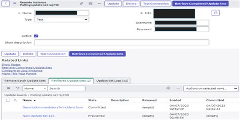 Servicenow Update Sets
