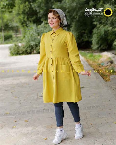 مانتو دانشجویی دکمه دار بلند بابونه مانتو دانشجویی دکمه دار بلند بابونه