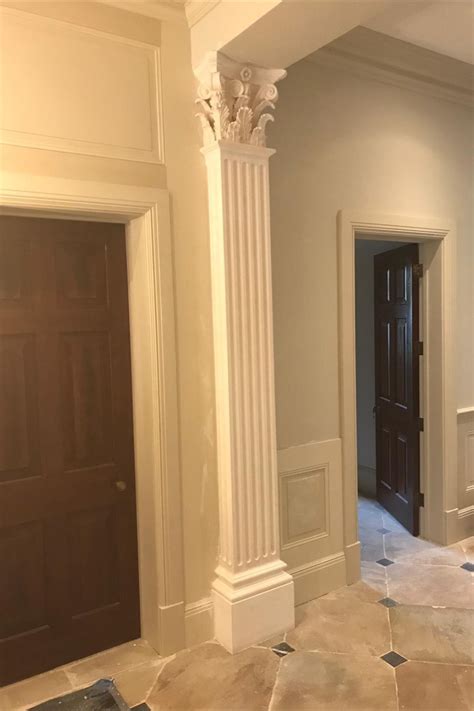 A Bespoke Corinthian Column With Fluted Pilaster Pedestal And Acanthus