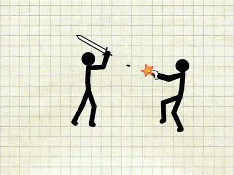 Stickman War Stickman With Sword Vs Stickman With Gun Youtube