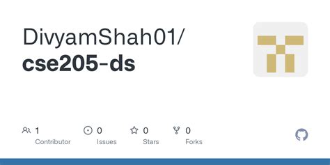 github divyamshah01 cse205 ds